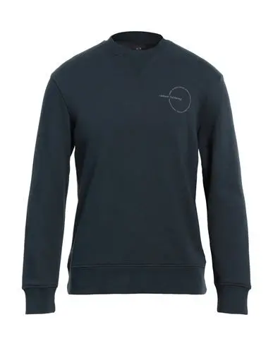 Armani Exchange Cotton Polyester Elastane Sweatshirt - Blue