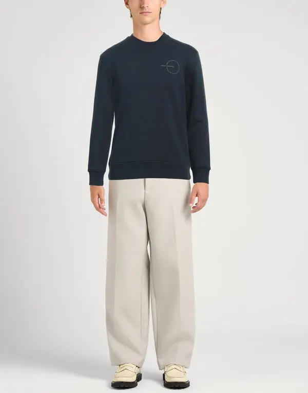 Armani Exchange Cotton Polyester Elastane Sweatshirt - Blue