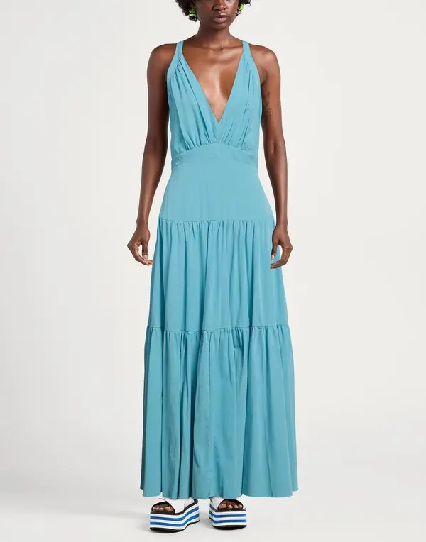 MANILA GRACE Flared Maxi Dress