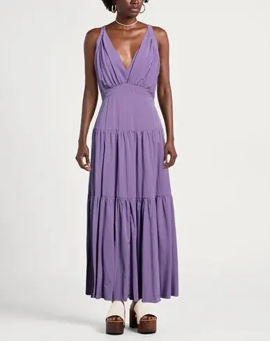 MANILA GRACE Flared Maxi Dress