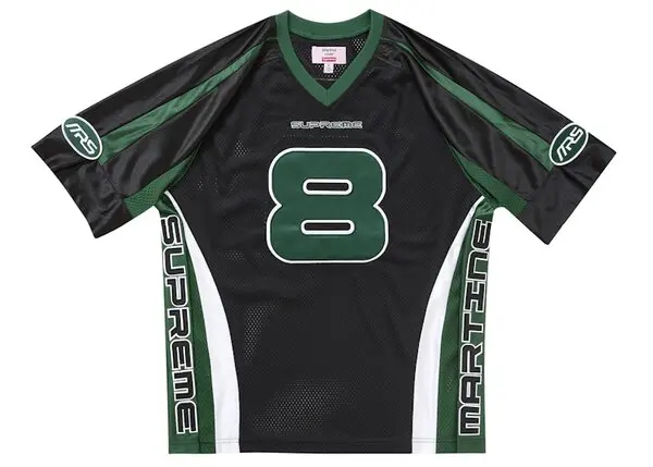 Supreme Martine Rose Football Jersey - Black | Editorialist