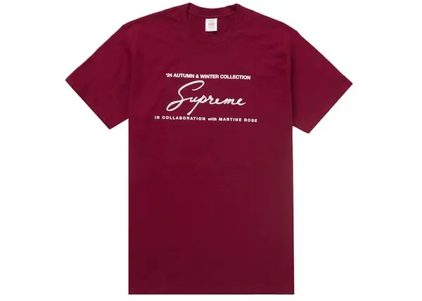 Supreme Martine Rose Tee Shirt - Cardinal