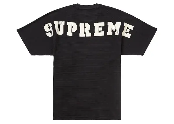 Supreme Stencil Thermal Short Sleeve Top - Black