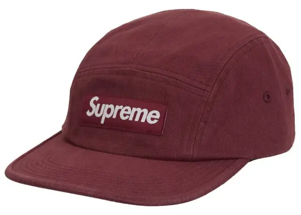 Supreme Denim Camp Cap - Red