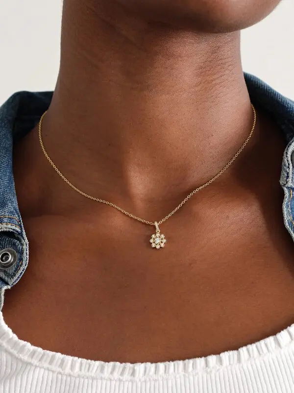 JENNIFER MEYER Small 18-karat Diamond Necklace