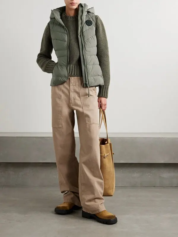 Canada Goose Clair Hooded Padded Down Vest - Green