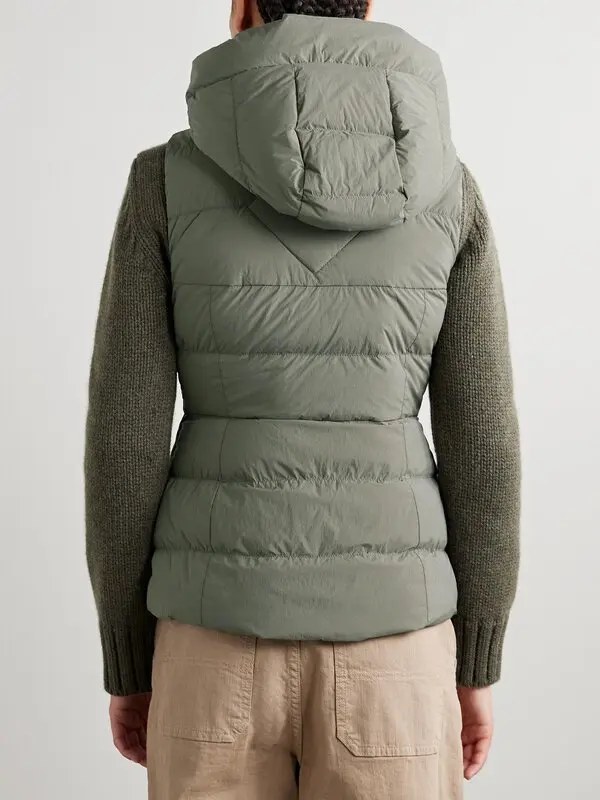 Canada Goose Clair Hooded Padded Down Vest - Green