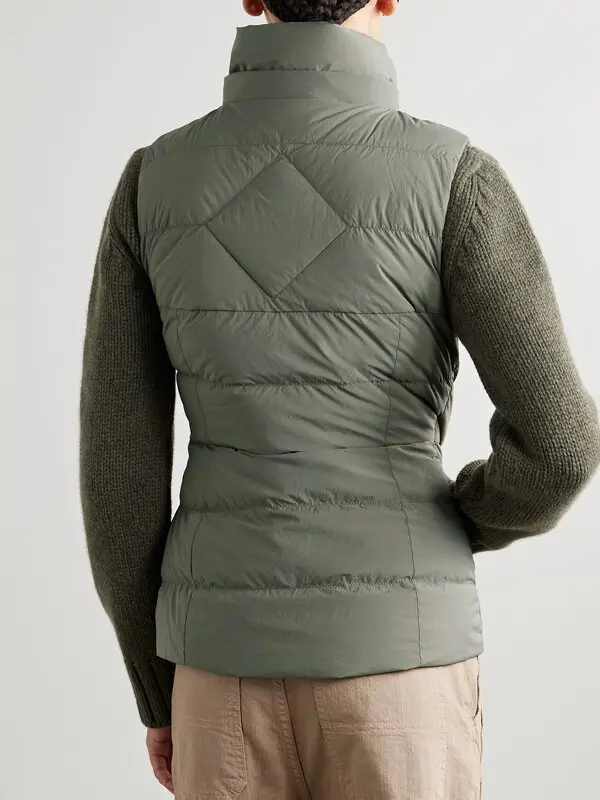 Canada Goose Clair Hooded Padded Down Vest - Green