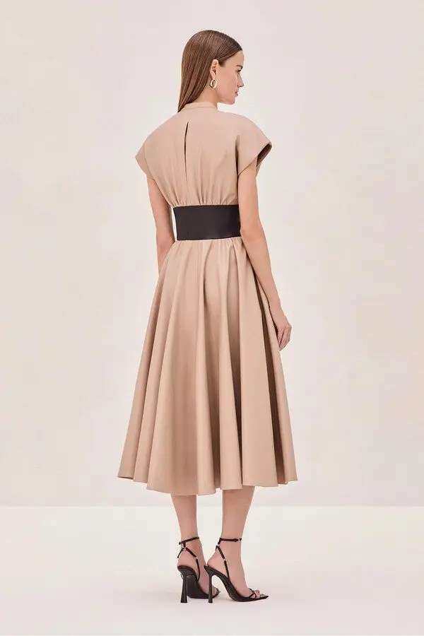 Alexis Viktora Vegan Leather Dress
