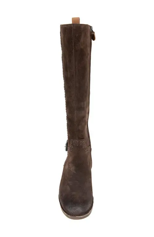 Gentle Souls By Kenneth Cole Elmwood Knee High Boots - Chocolate Suede