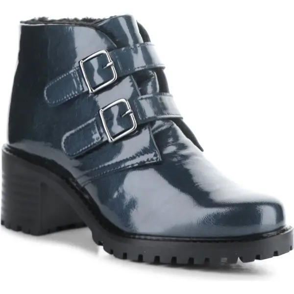 BOS. & CO. Issey Bootie - Blue Mascara Pat/min