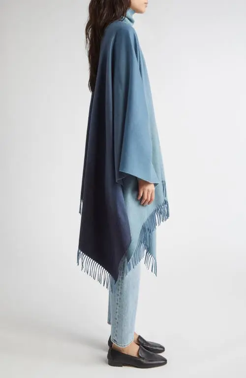 Johnstons Of Elgin Ombré Fringe Trim Cashmere Cape