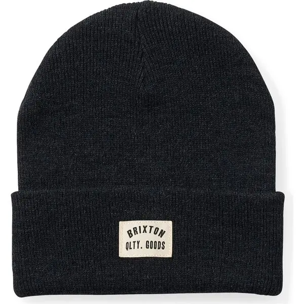 Brixton Woodburn Watch Cap Beanie - Washed Black