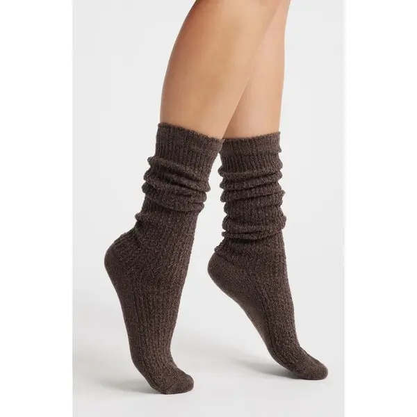 Free People Staple Slouch Socks - Roasted Espresso