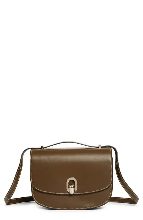 Savette Tondo 22 Leather Crossbody Bag - Mink