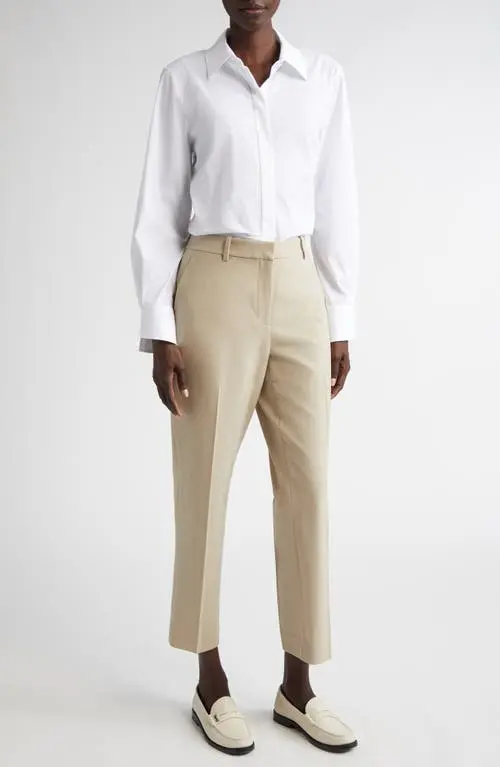 Lafayette 148 New York Wright Cotton Blend Button-up Shirt