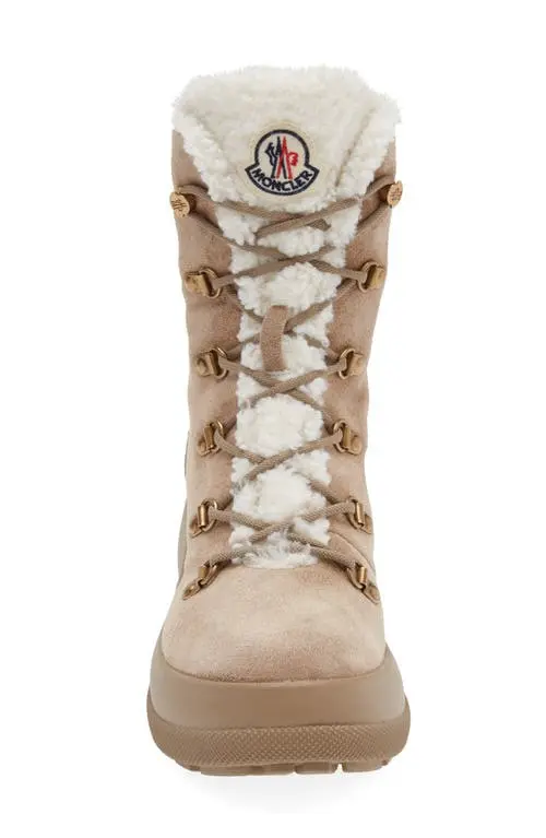 Moncler Resile Trek Faux Shearling Trim Bootie