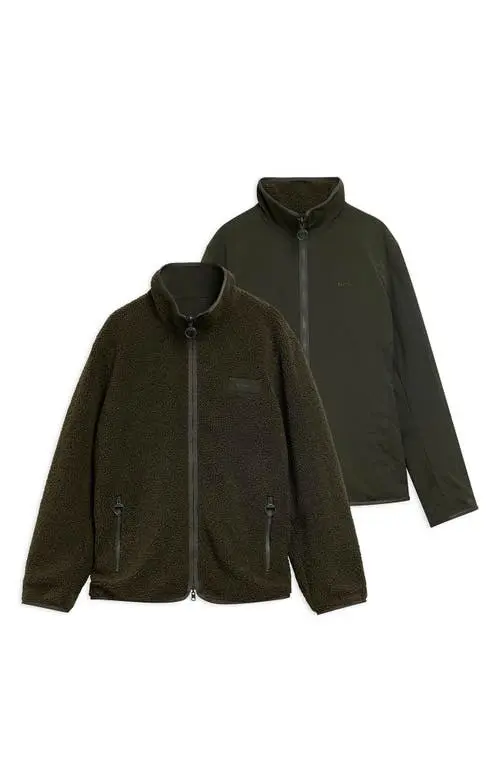 Barbour Reversible Fleece Jacket - Sage