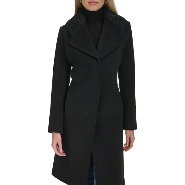 Cole Haan Shawl Lapel Wool-blend Coat