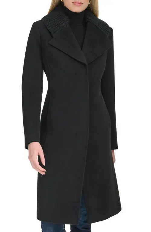 Cole Haan Shawl Lapel Wool-blend Coat