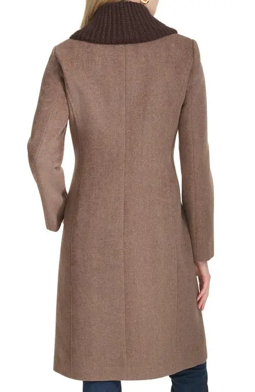 Cole Haan Shawl Lapel Wool-blend Coat