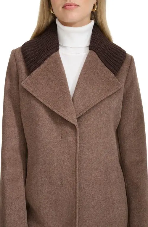 Cole Haan Shawl Lapel Wool-blend Coat