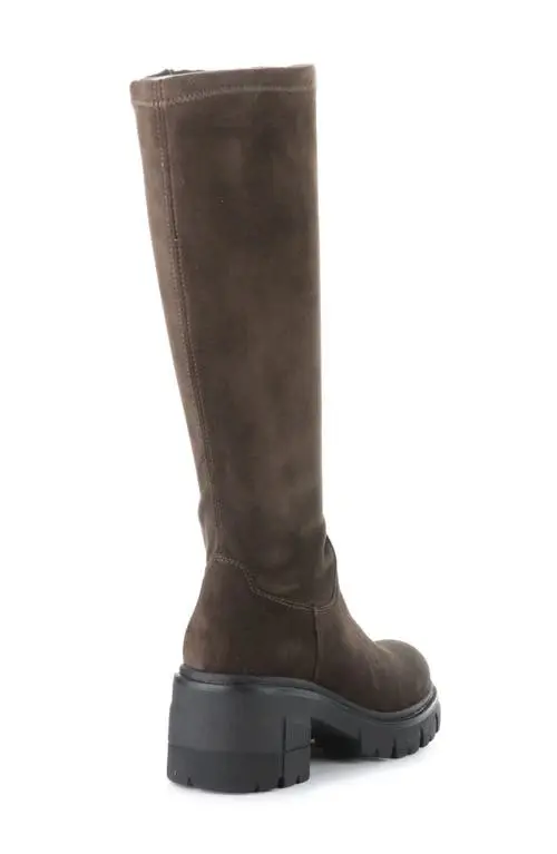 BOS. & CO. Brenna Waterproof Knee High Platform Boots - Brown/black