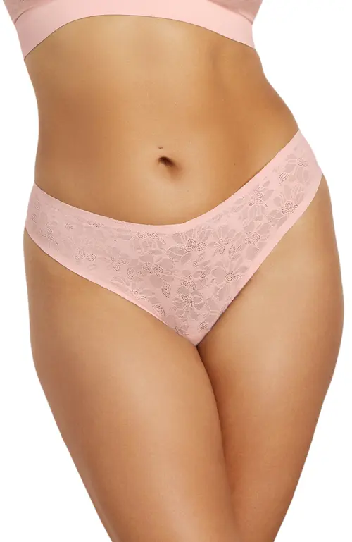 SIELLA Soft Lace Thong - Barely Pink