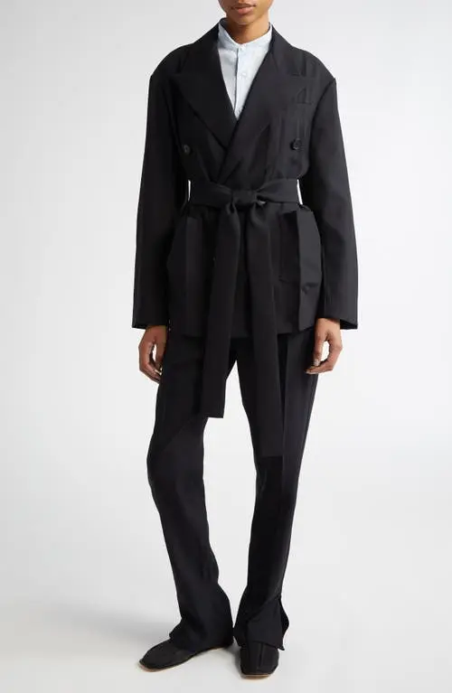 SETCHU Origami Pintuck Straight Leg Trousers