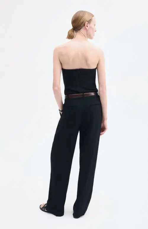 Co Strapless Bustier Top - Black