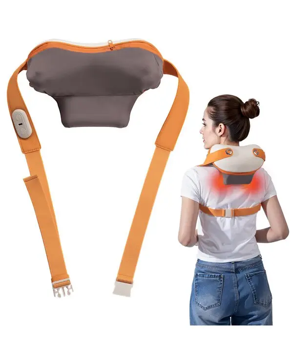 GIVIMO Cordless Neck & Shoulder Massager With Heat - Orange