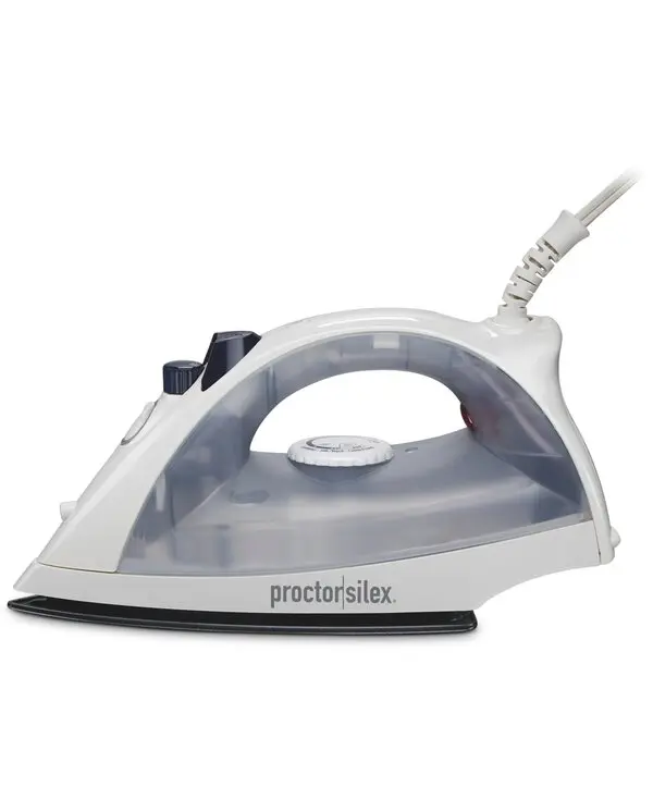 PROCTOR SILEX Nonstick Steaming Iron - White