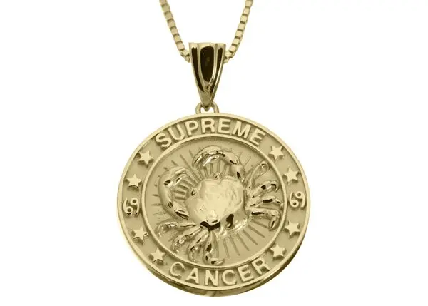 Supreme Jacob&co Cancer Zodiac Pendant - 14k Gold