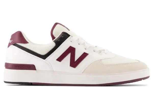 NEW BALANCE 574 Courtin Sneakers - White/crimson