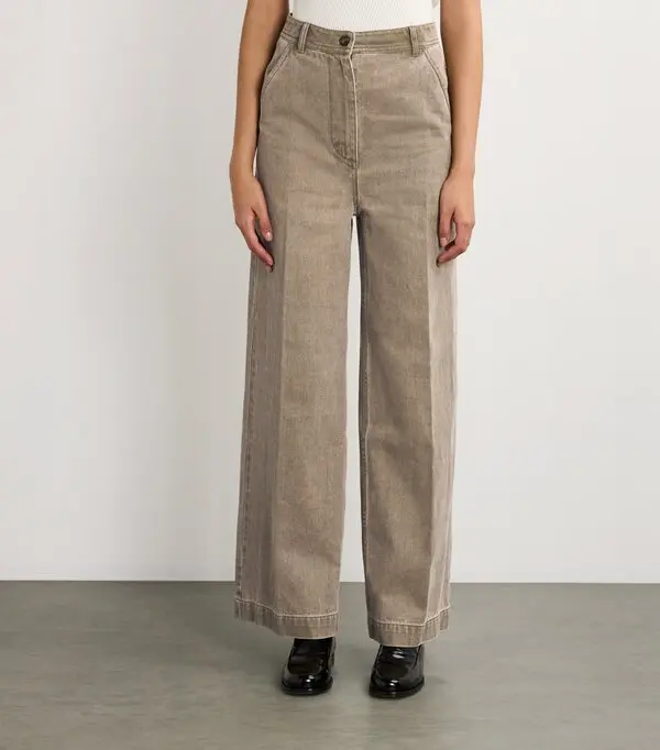 YVES SALOMON Wide-leg Jeans
