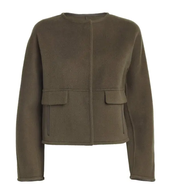 YVES SALOMON Wool-cashmere Structured Jacket