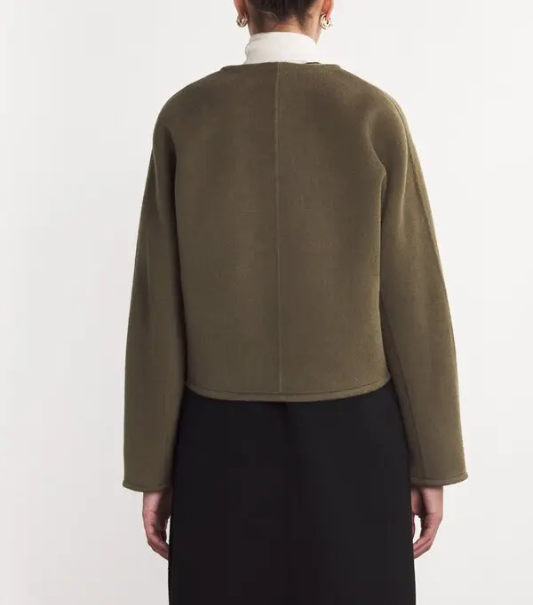 YVES SALOMON Wool-cashmere Structured Jacket