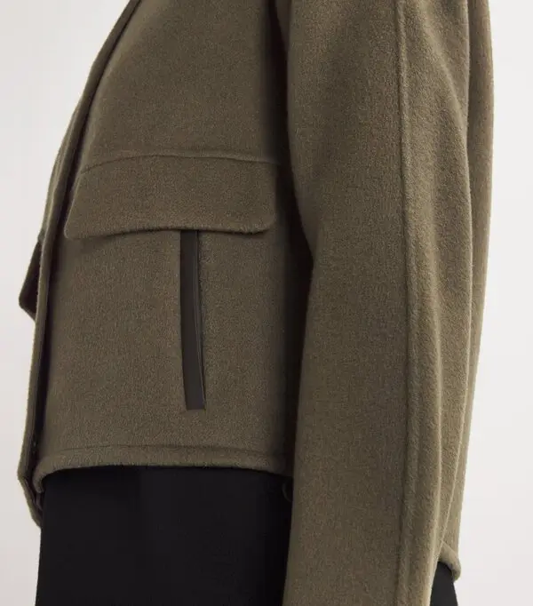 YVES SALOMON Wool-cashmere Structured Jacket