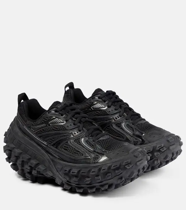 Balenciaga Bouncer Mesh Sneakers - Black