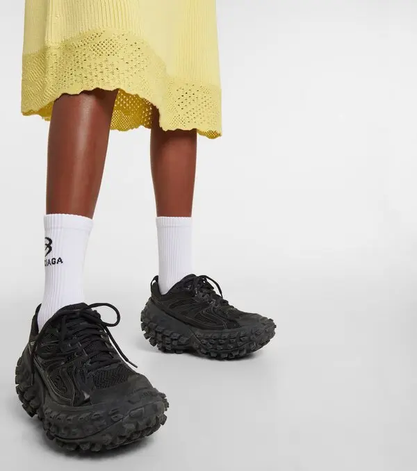 Balenciaga Bouncer Mesh Sneakers - Black