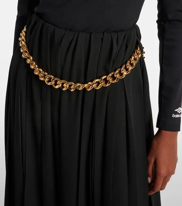 Balenciaga Pleated Maxi Skirt