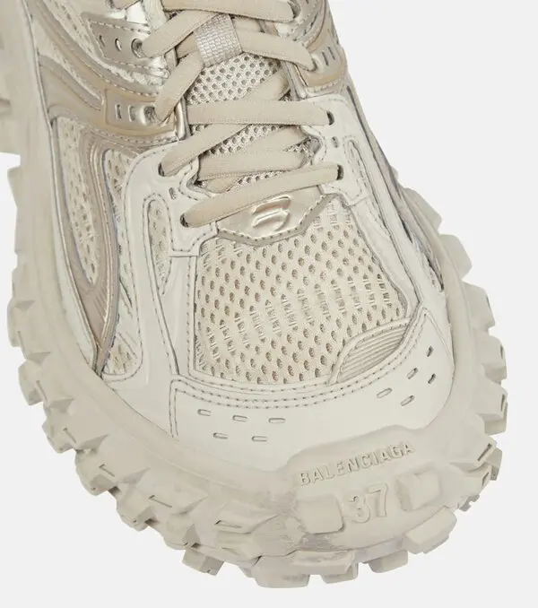 Balenciaga Bouncer Mesh Sneakers - Beige