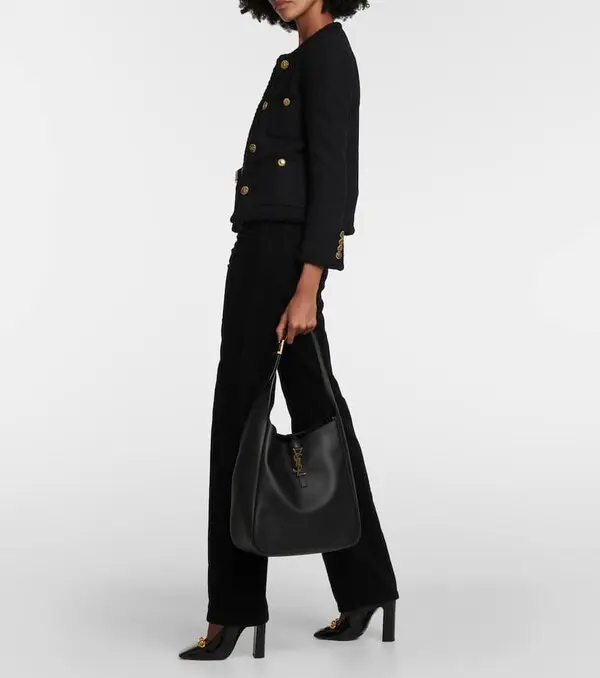 Saint Laurent Le 5 A 7 Supple Large Shoulder Bag - Black