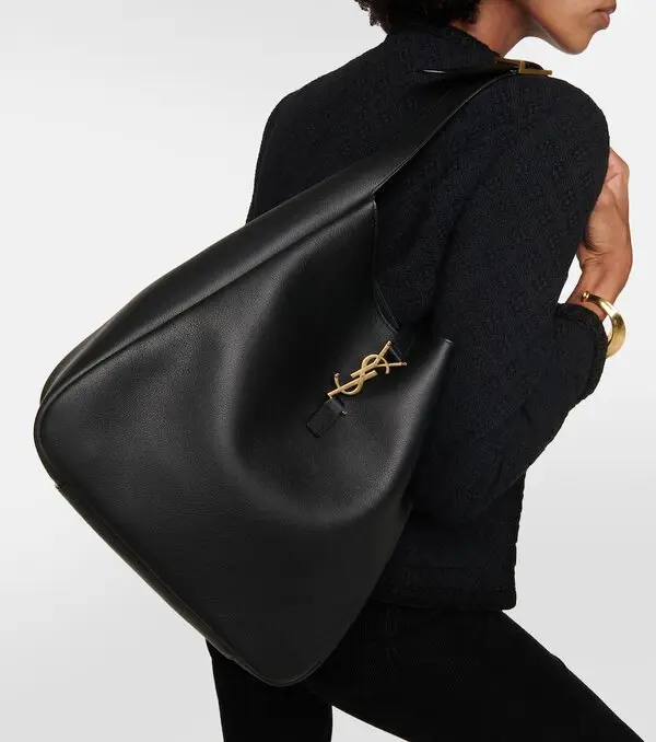 Saint Laurent Le 5 A 7 Supple Large Shoulder Bag - Black