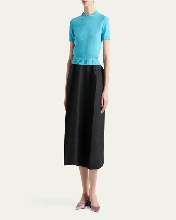 Prada Short Sleeve Sweater - Tabacco
