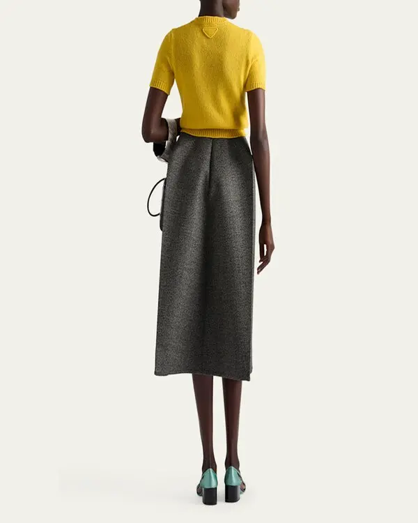 Prada Short Sleeve Sweater - Tabacco