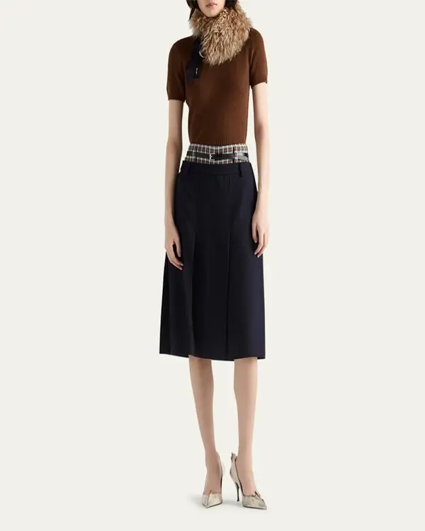 Prada Short Sleeve Sweater - Tabacco