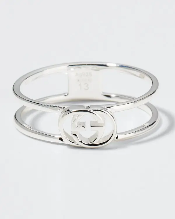 Gucci Interlocking G 6mm Ring - Silver