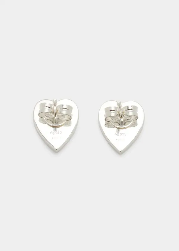 Gucci Engraved Heart Trademark Earrings