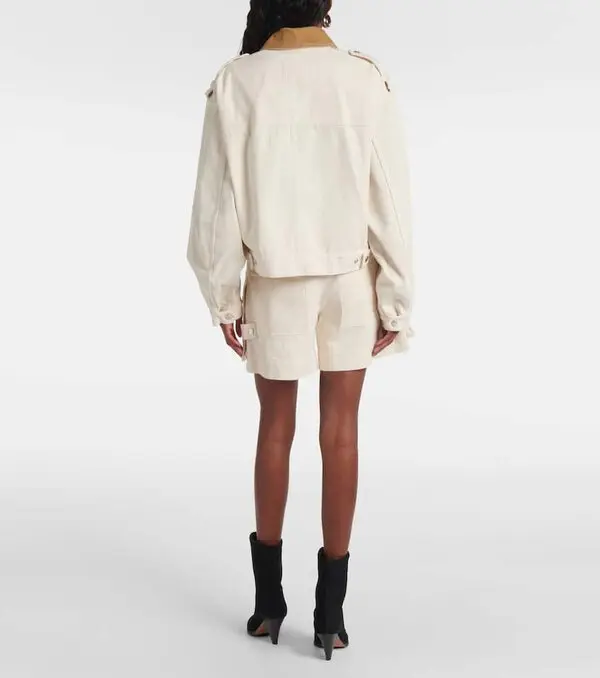 Isabel Marant Julie Corduroy-trimmed Denim Jacket
